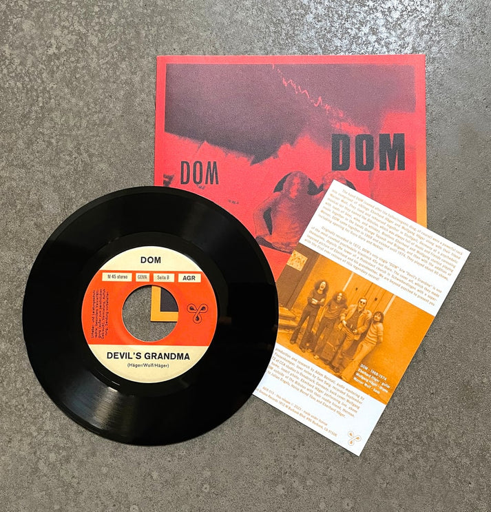 DOM ---7"--- PICTURE SLEEVE – ANCIENT GREASE RECORDS