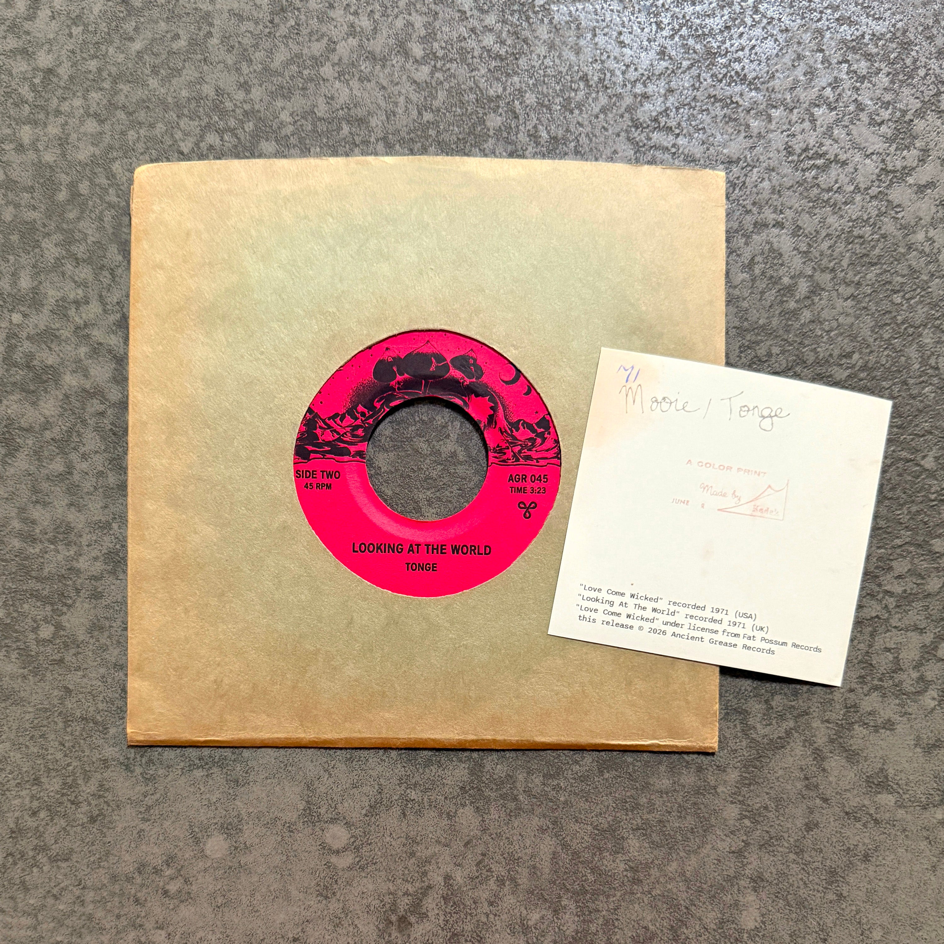 Tonge – ANCIENT GREASE RECORDS
